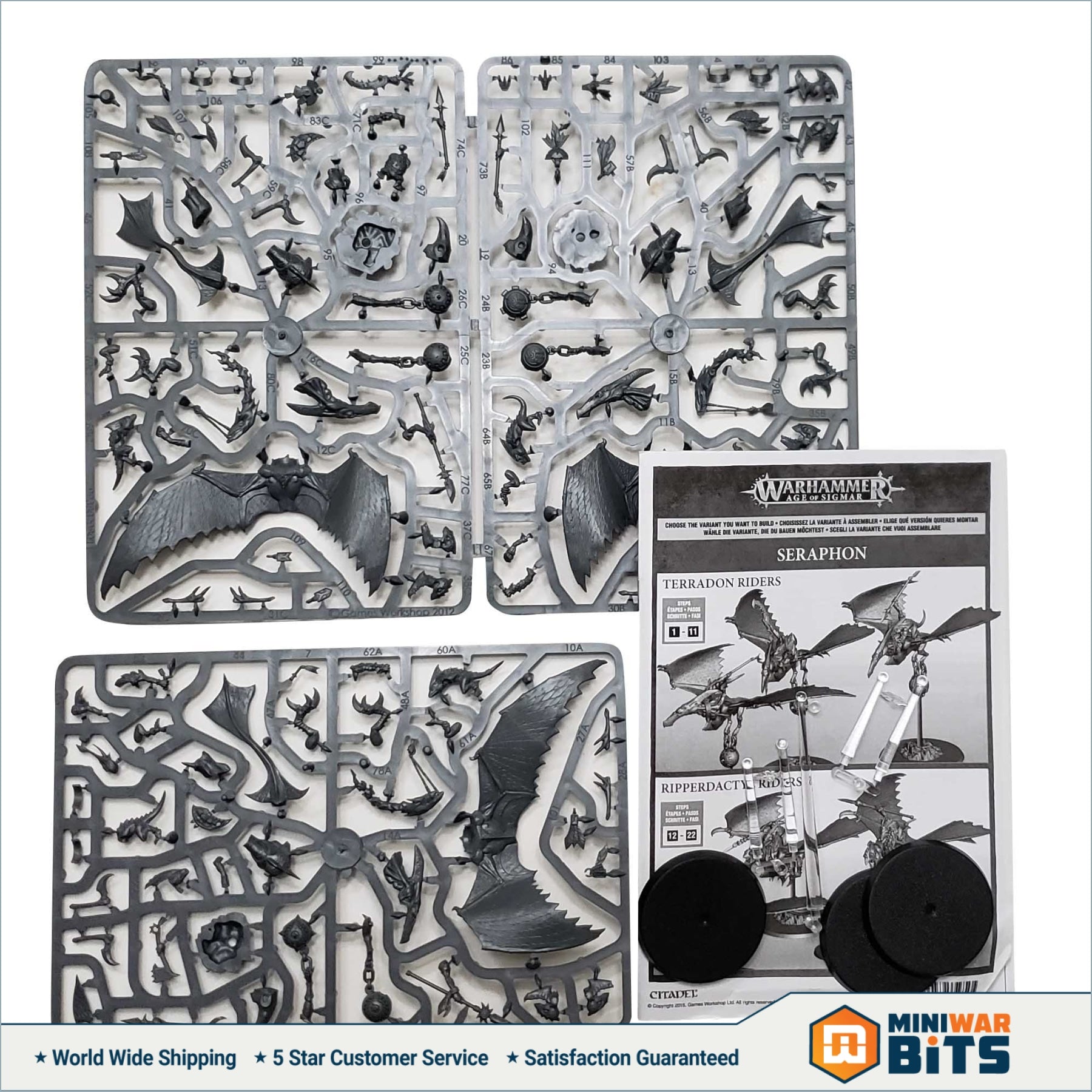 Terradon Riders / Ripperdactyl Riders Sprues - MiniWar Bits