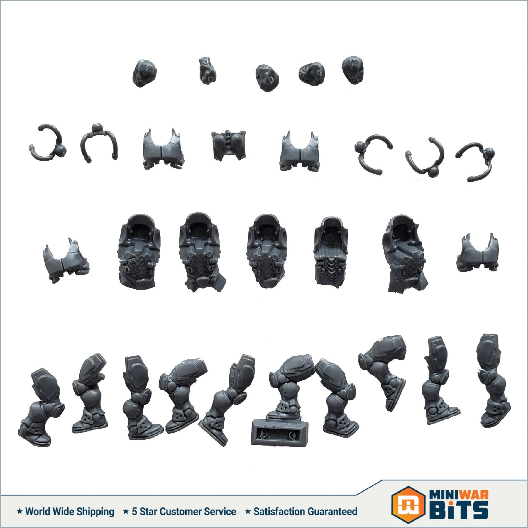 Van Saar Gang Torso Body & Leg Bits - MiniWar Bits