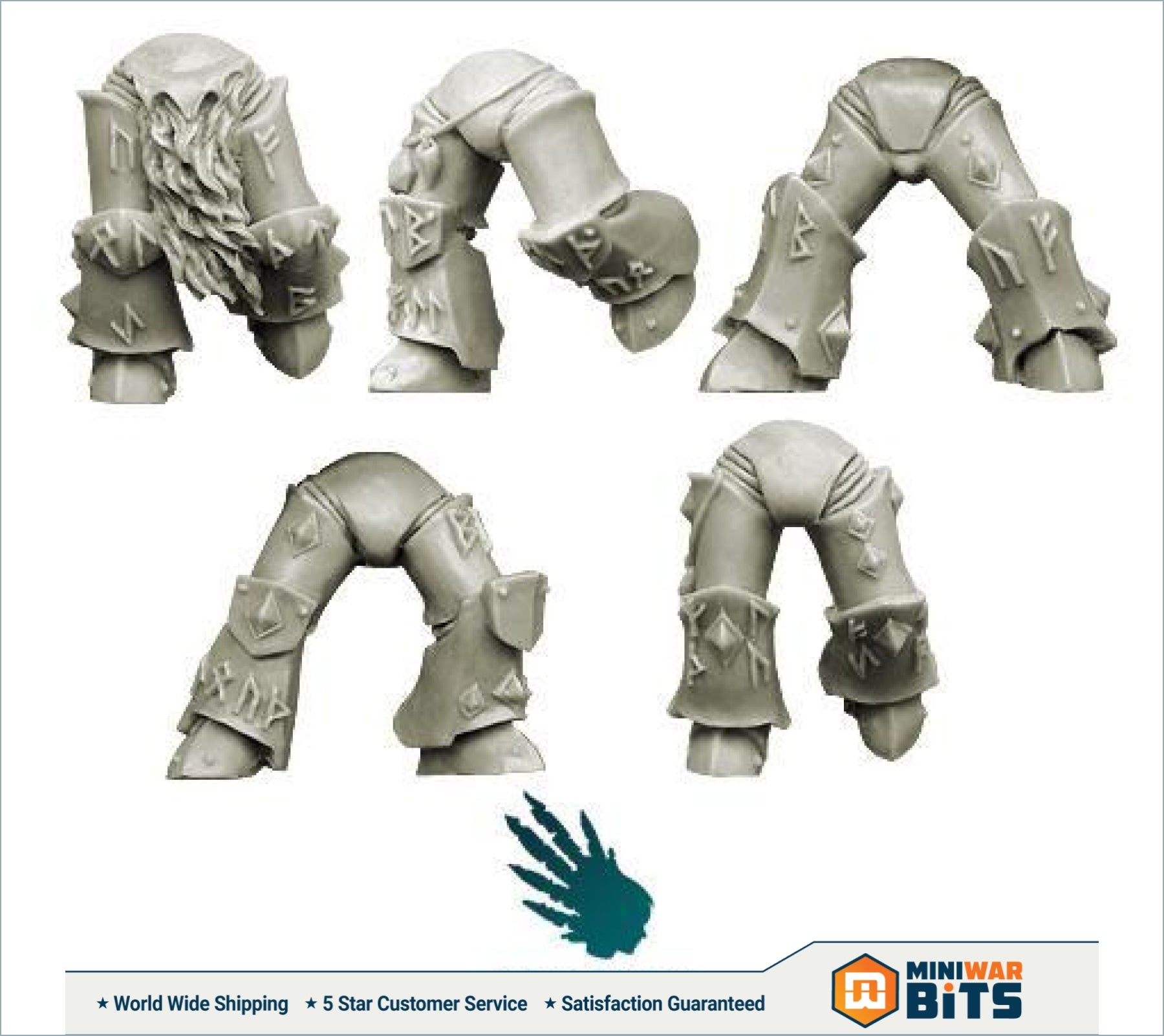 Wolves Space Knights Legs Bits - MiniWar Bits
