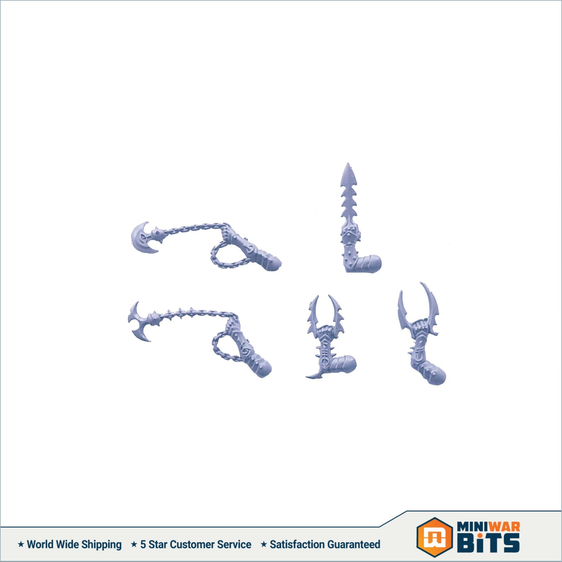 Wyches Assorted Close Combat Bits (x5) - Warhammer 40k Dark Eldar Druk - MiniWar Bits